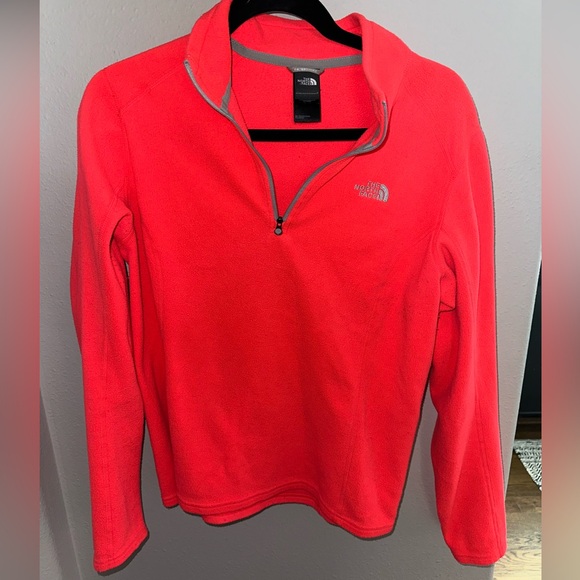 The North Face | Jackets & Coats | Womens Hot Pink Fleece Pullover The ...